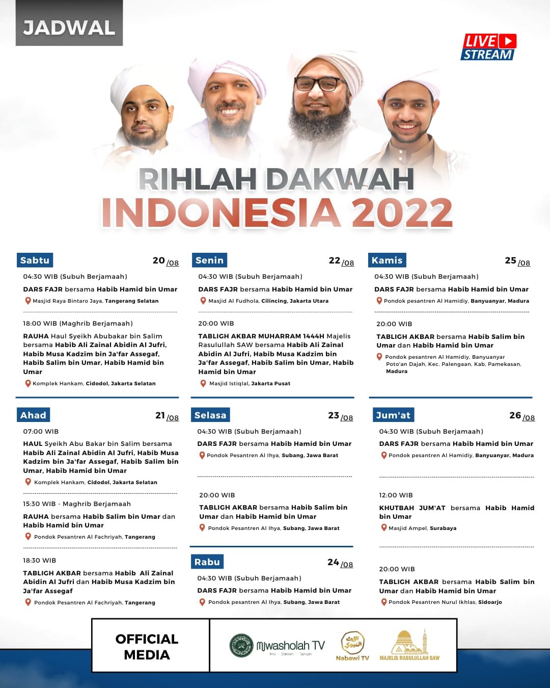 Rihlah Dakwah Indonesia 2022 » Majelis Info - Info Jadwal Majelis ...